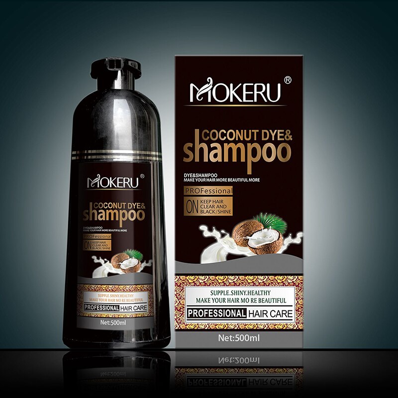 Skin Organic Coconut Hair Color Shampoo Permanent Hair Color Dye For W ...